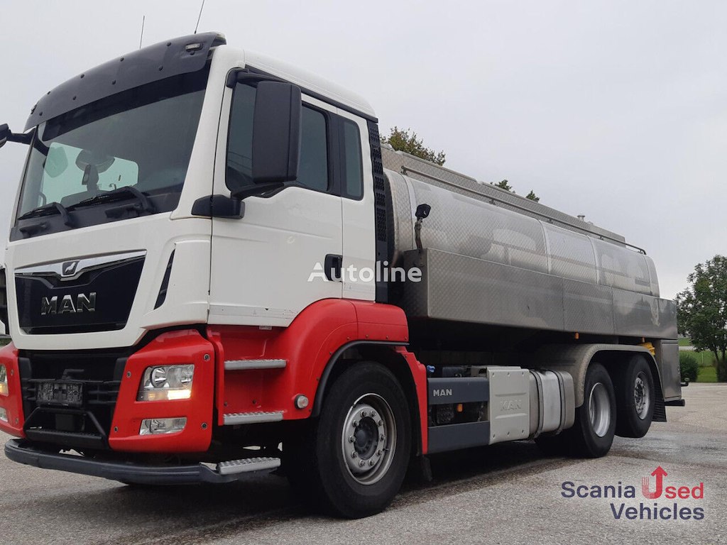 MAN TGS 26.460 6X2*4 Schwarte Milchaufbau ! autocisterna za mleko