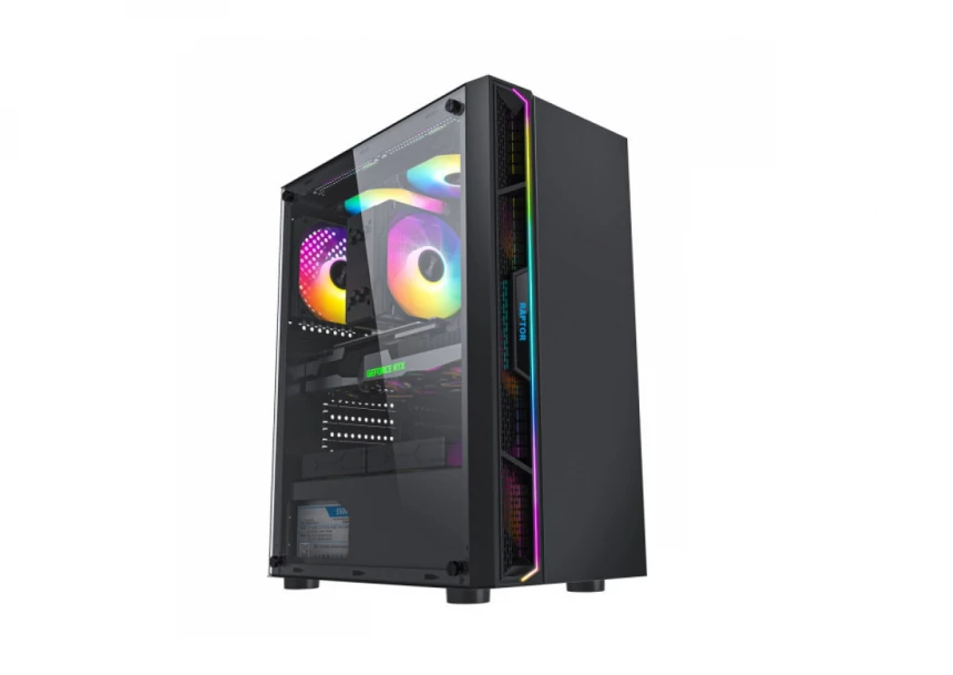 Kućište Raptor Vertos RV600 Black/Window/RGB/NO PSU