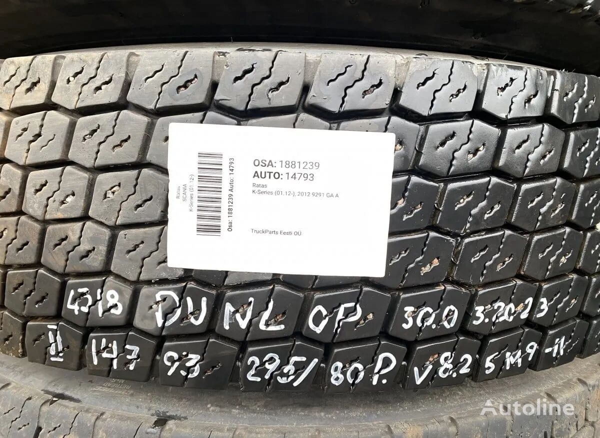 Roată Scania 295/80 R22.5 225×9 225×8.25 točak