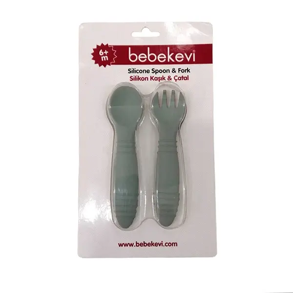 Set viljuška i kašika za bebe 1261, Zeleni