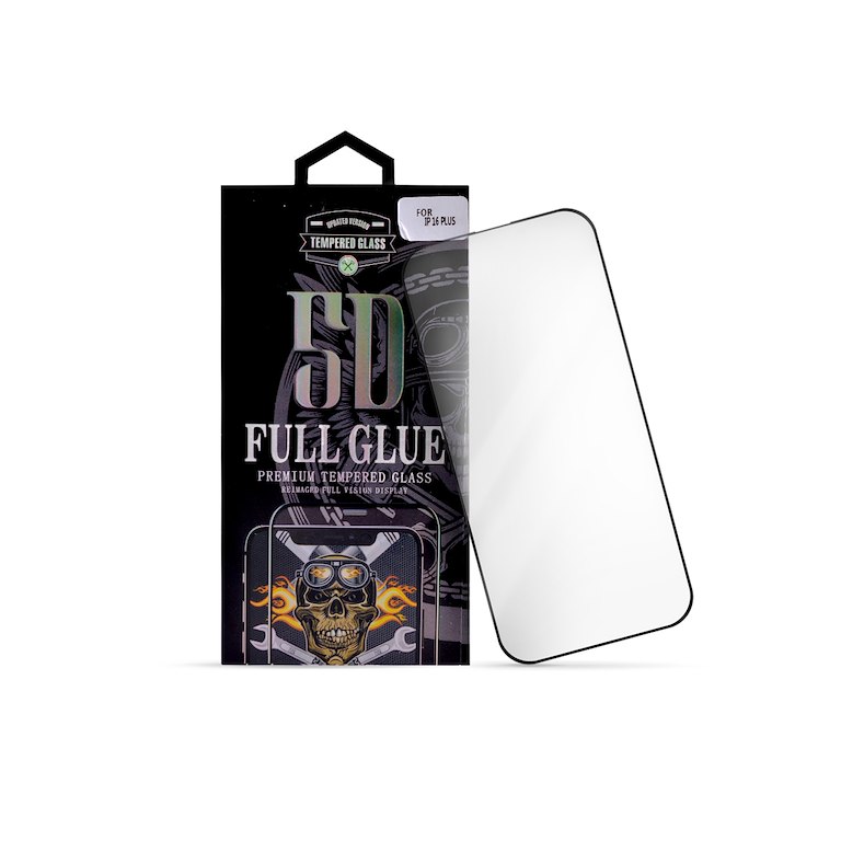 Nalepnica Display-a Glass 5D FULL GLUE za iPhone 16 Plus (6.7") black