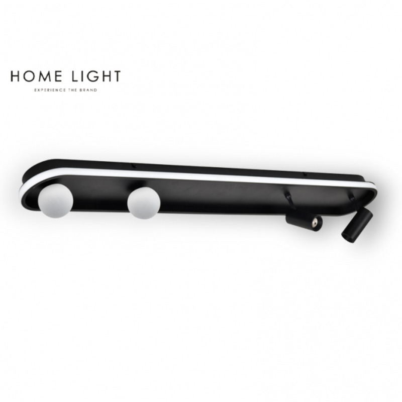 VESTA 480 PLAFONSKA SVETILJKA 34W+2*5W+2*3W 3000K CRNA HOME LIGHT