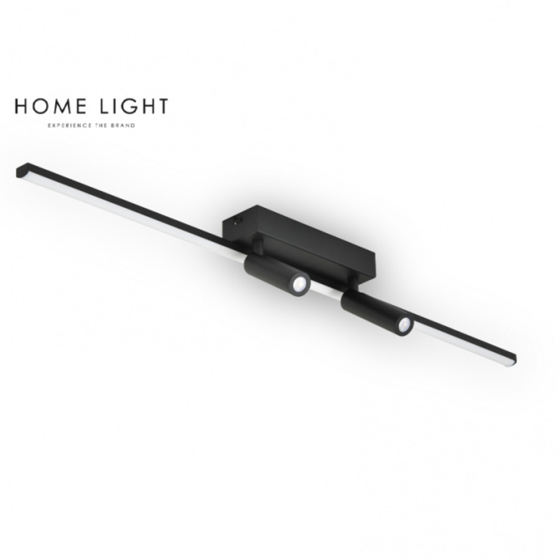 VESTA 481 PLAFONSKA SVETILJKA 22W+2*3W 3000K CRNA HOME LIGHT