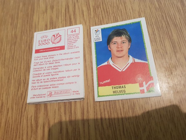 Slicice Euro 2000 (Panini),crvena pozadina