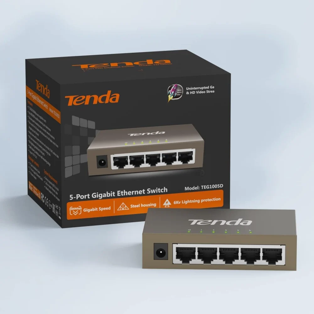 Switch 10/100/1000 5-port Tenda TEG1005D