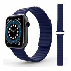 Silikonska narukvica za Apple Watch sa magnetom plava 42/ 44/ 45/ 49 mm