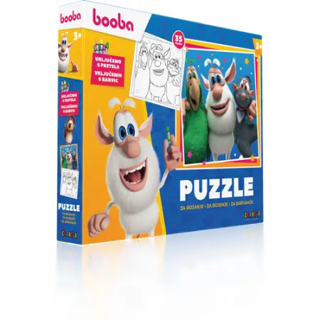 IZ TOYS Booba puzzle za bojanje 35 komada 3+