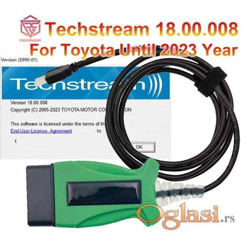 DLC3 Techstream 18.00.008 za Toyota TIS J2534 Passthru OBD2