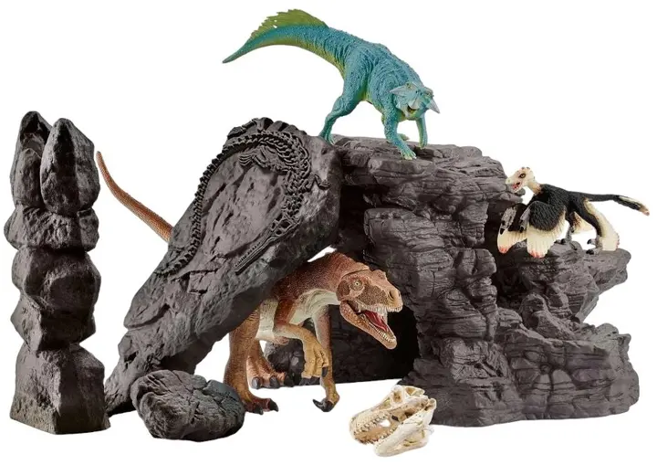 SCHLEICH Set Dinosaurs sa pećinom