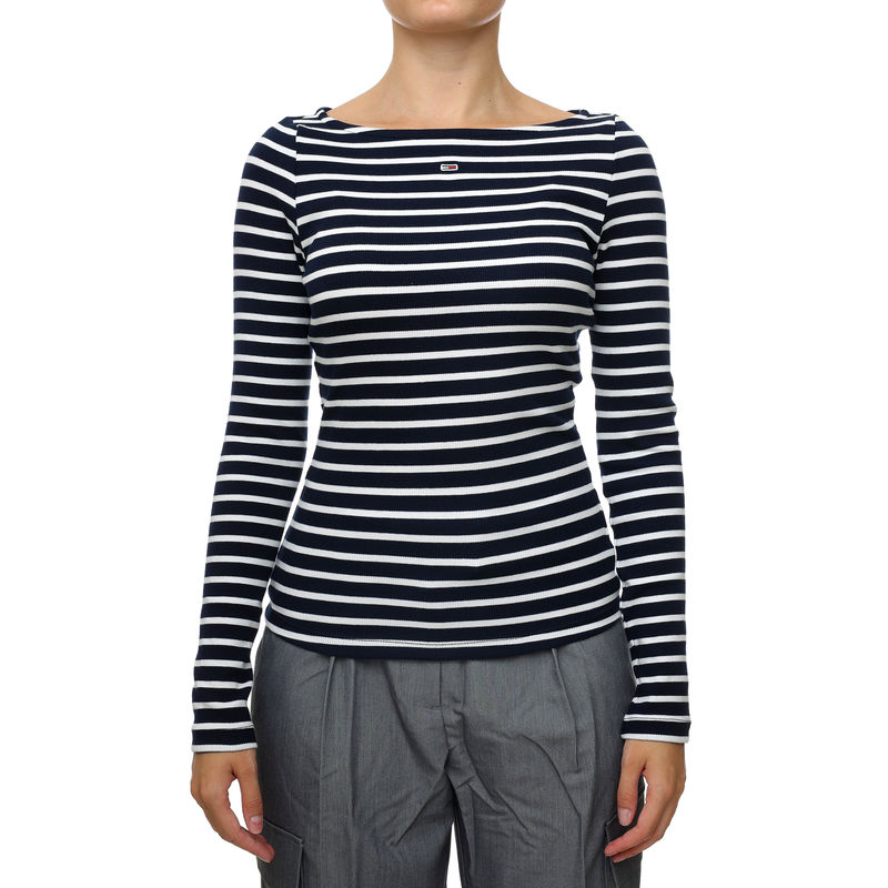 Ženska majica Tommy Hilfiger Tjw Breton Stripe Ls