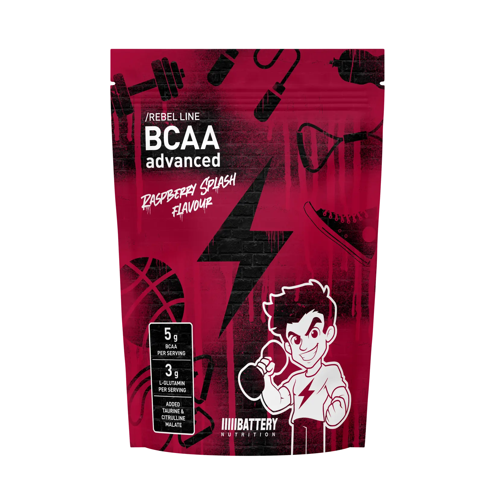 BATTERY BCAA - malina 380g