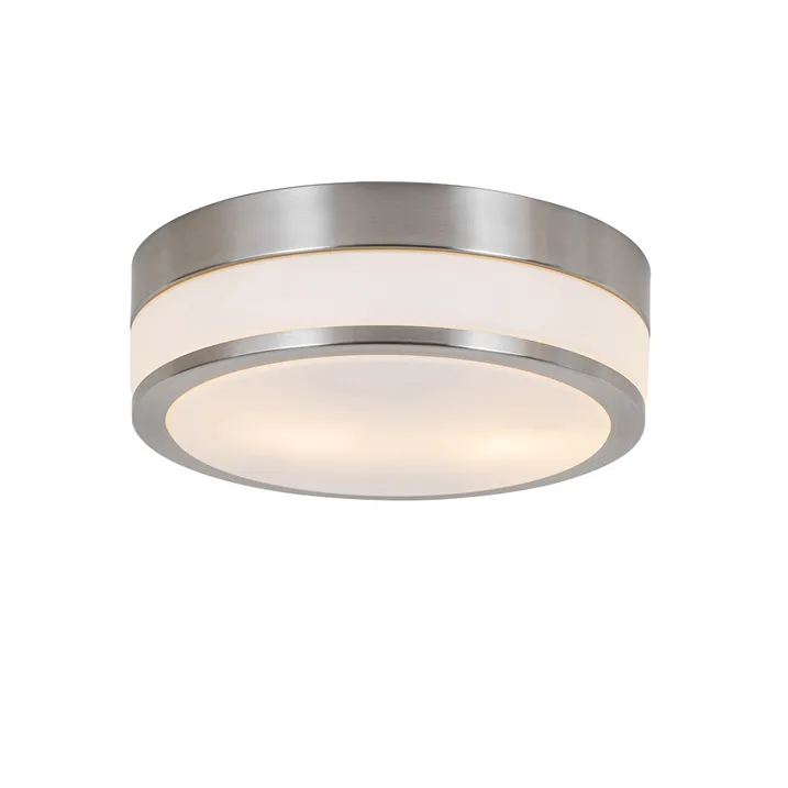 Moderna plafonska lampa čelična 28 cm IP44 - Flavi