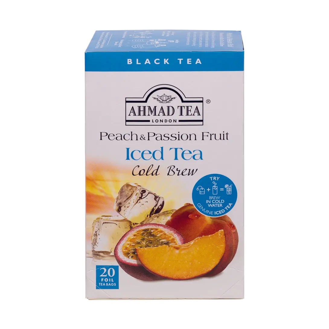 AHMAD TEA Ledeni čaj Peach & Passion Fruit Cold Brew, 20 kesica