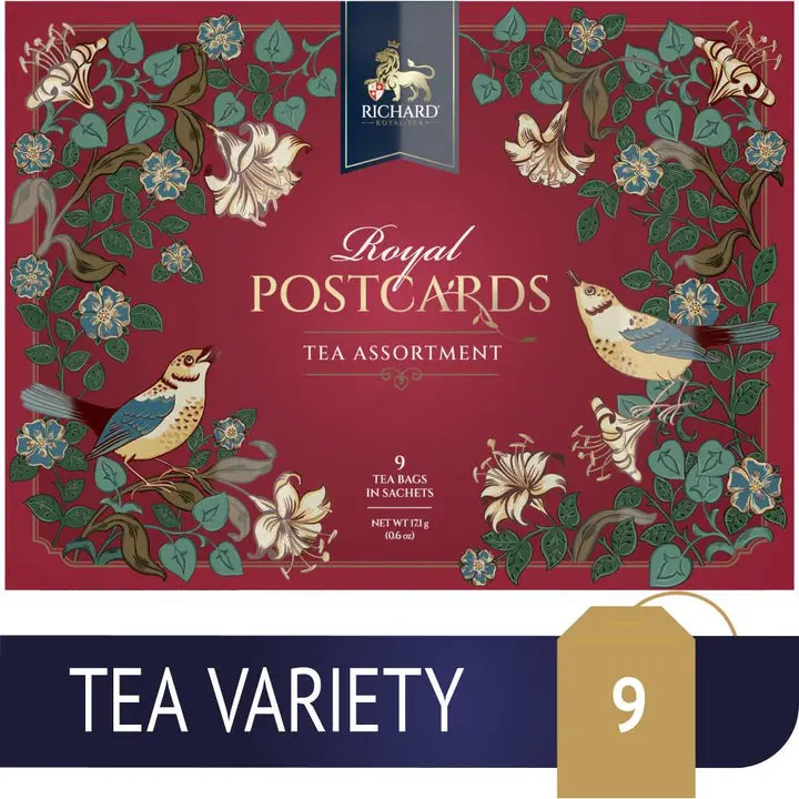 RICHARD Kombinacija čajeva Royal Postcards tea assortment spring red, 17.1g