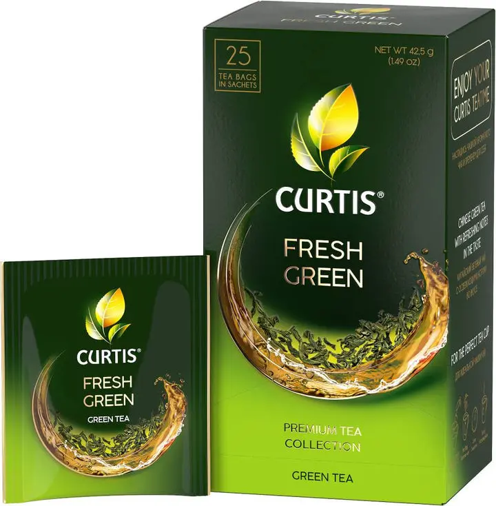 CURTIS Zeleni čaj, 25x1,7g