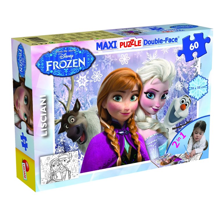 PUZZLE SLAGALICE 60 DELOVA MAXI FROZEN SISTERS LISCIANI