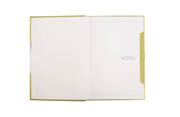 ALICANTE Notes sa prostorom za olovku B5 – Apple green