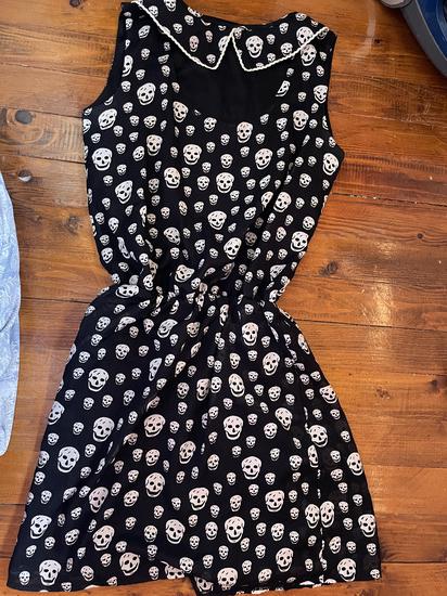 Skull dress / haljina na lobanjama/ Goth