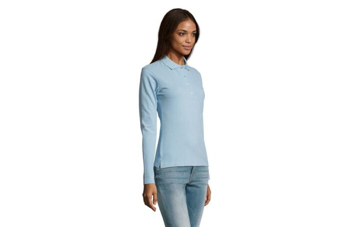 PODIUM ženska polo majica sa dugim rukavima – Sky blue , XL