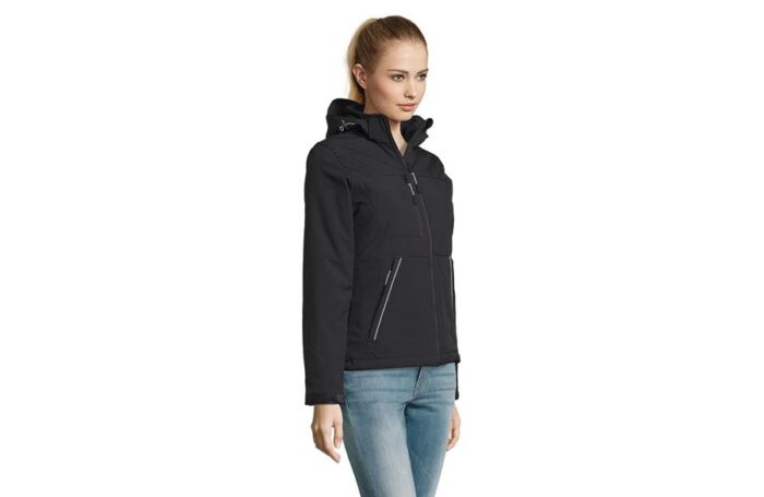 ROCK WOMEN softshell jakna – Crna , L