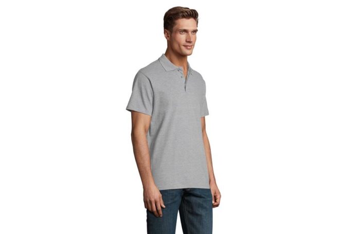 SPRING II muška polo majica sa kratkim rukavima – Grey melange , 3XL