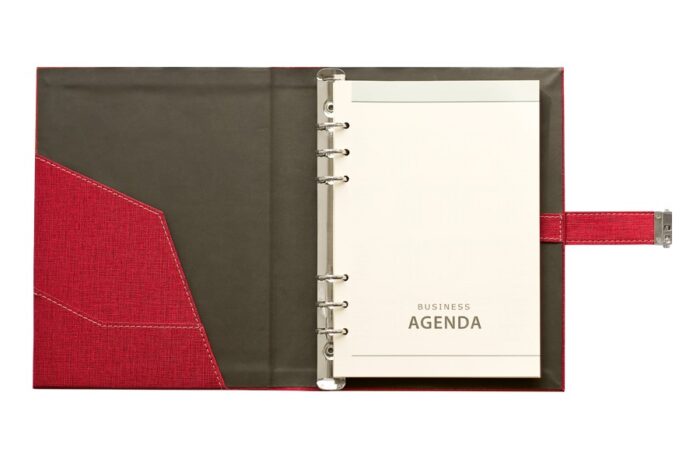 TREND Agenda sa mehanizmom A5 ELEGANCE – Crvena