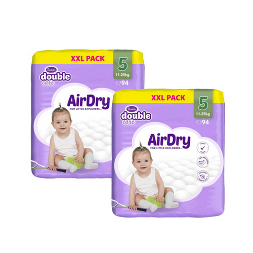 Violeta Pelene Double Care Air Dry Junior 5 11-25kg, 94 kom x 2 kom