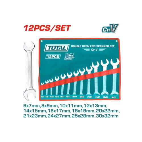 Total 12-delni set viljuškastih ključeva THT1023121