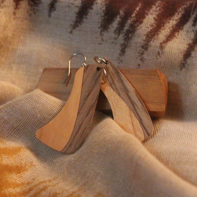 Drvene miđuše/Wooden earrings