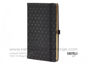 CASTELLI notes GOLD Honeycomb 19x25cm