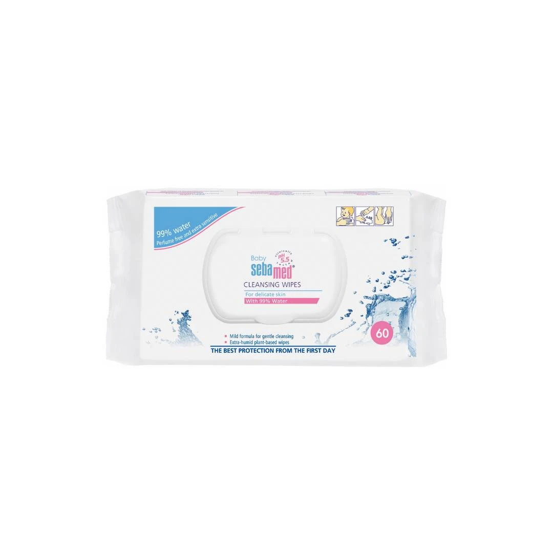 Sebamed® Baby Vlažne Maramice 99% Voda 60 Komada