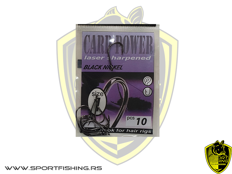 CARP POWER black nickel vel.1 pak.10kom