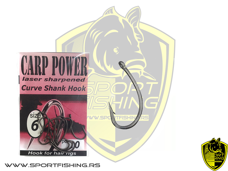 CARP POWER CURVE SHANK HOOK vel.2 pak.10kom