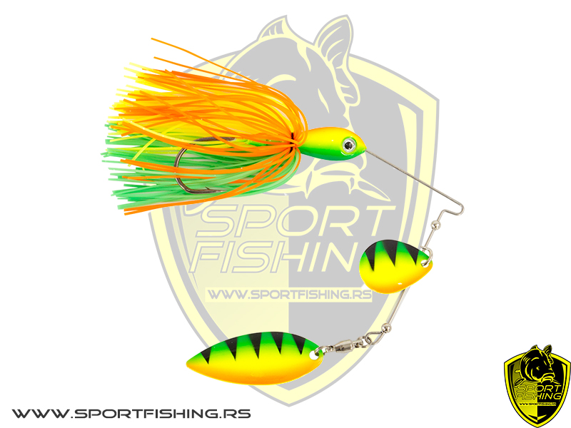 WIZARD SPINNERBAIT 10g narandžasto-zelena