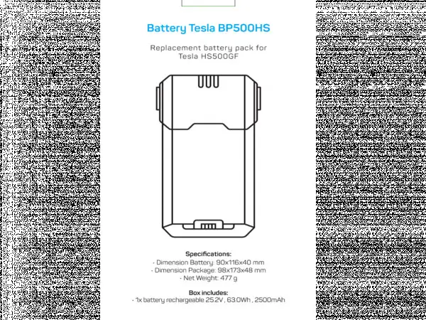 Tesla HS500GF Set baterija za usisivač