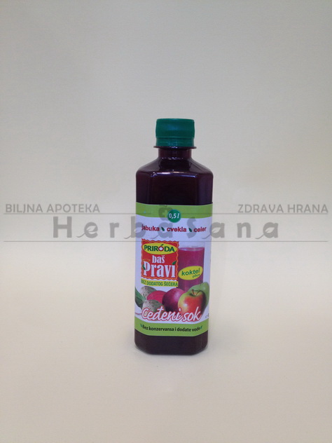 Pravi sok od jabuke, cvekle i celera – Koktel plus – 500 ml