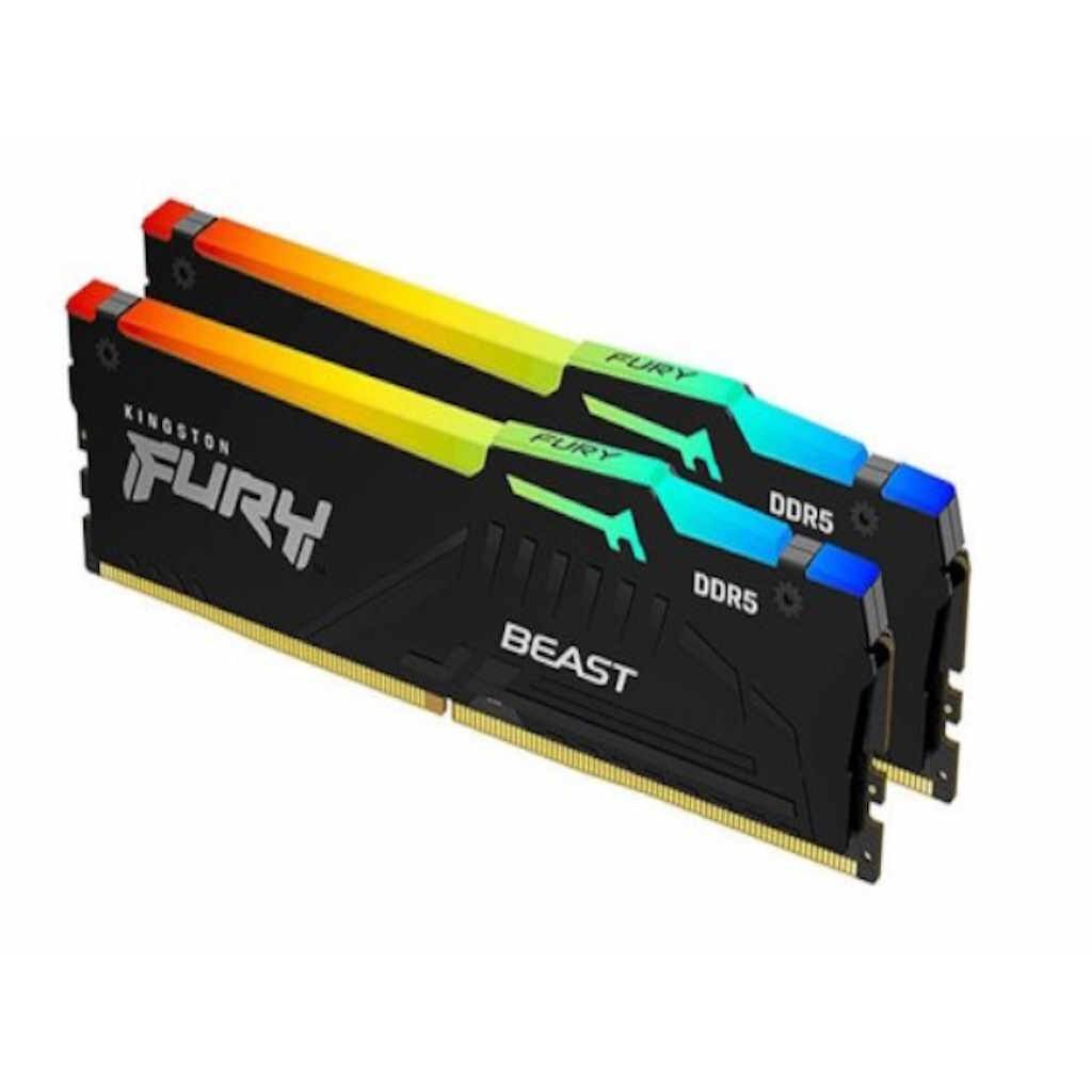 Memorija KINGSTON 16GB(2x8GB)/DIMM/DDR5/6000MHz/CL36/FURY Beast RGB EXPO