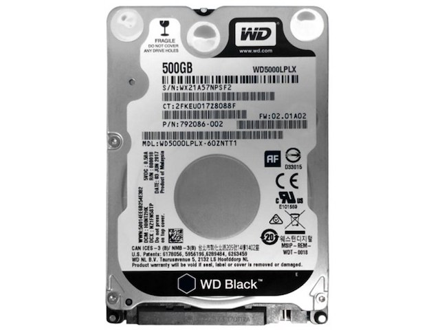 HDD 2.5 ** 500GB WD5000LPLX WD 7200RPM 32MB SATA3 7mm