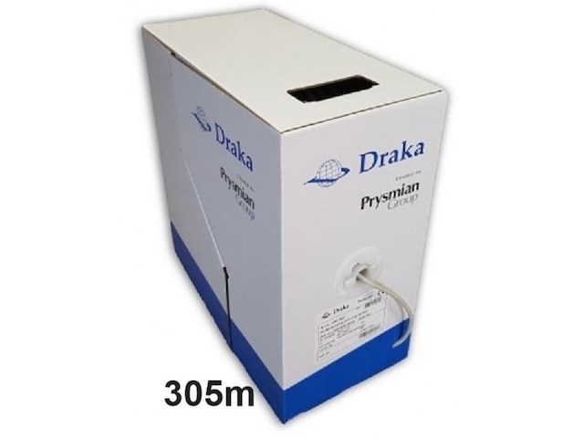 DRAKA Kabl mrezni UC300S AWG24 Cat.5e DRUT, F/UTP LSHF, BAKARNI, Pun presek 305m, 183