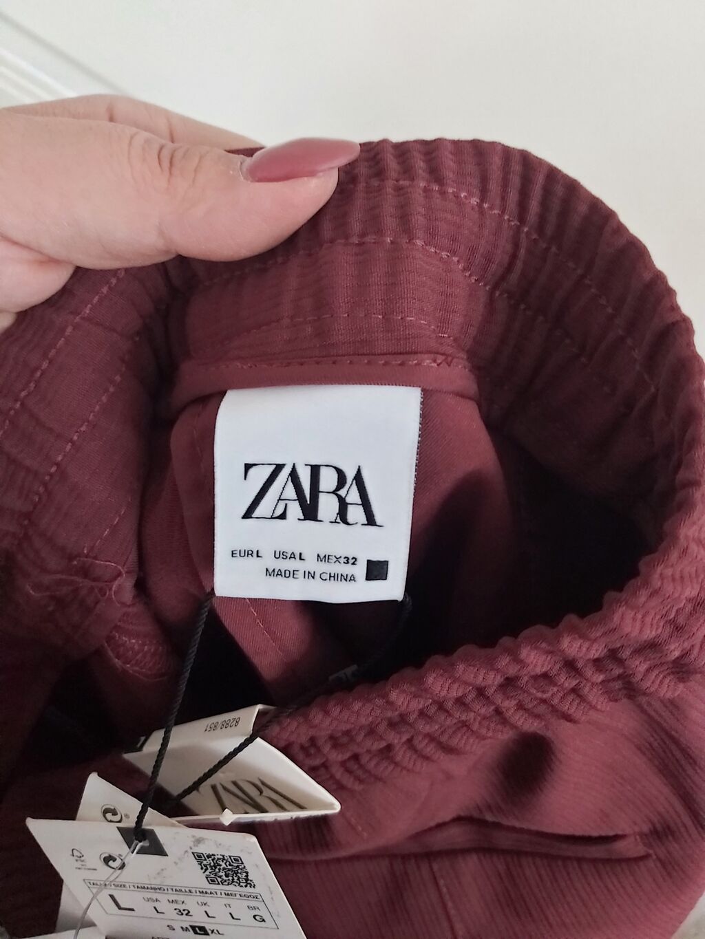 Pantalone, L (EU 52), Zara, Elegantne, bоја - Braon