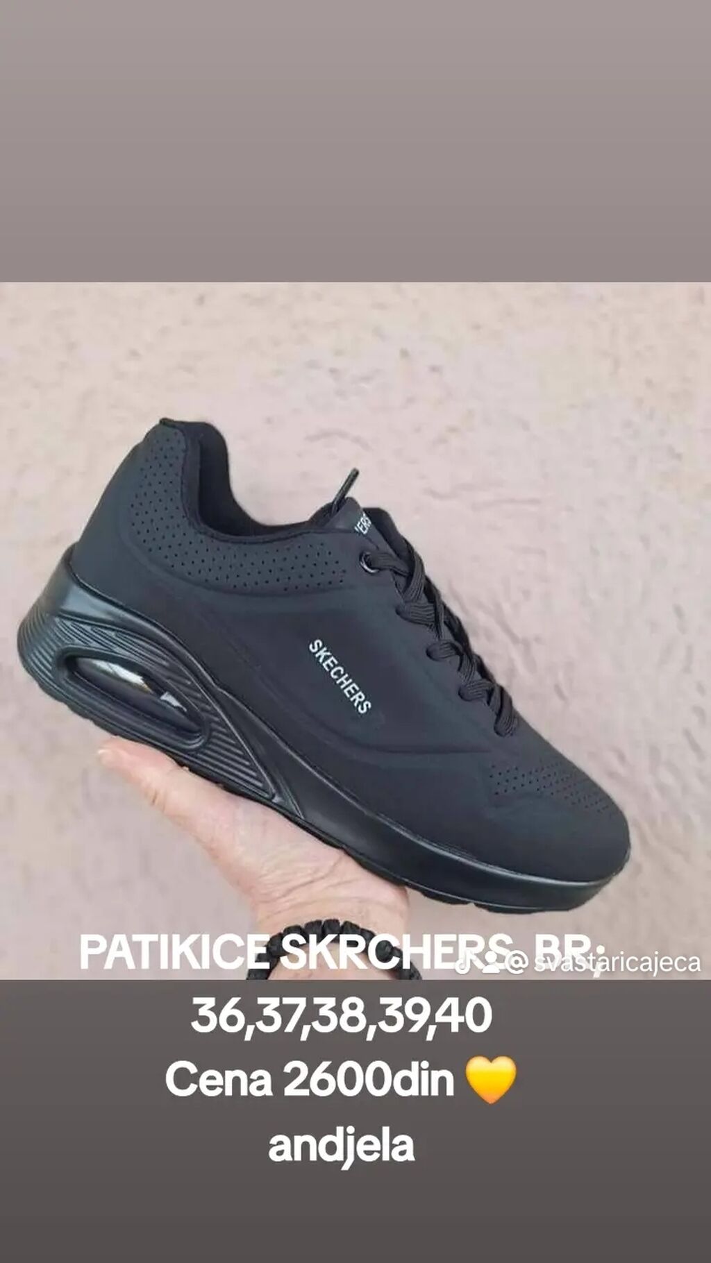 Skechers, 36, bоја - Crna