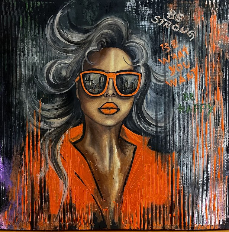 Slika, 70 x 70 cm, Novo