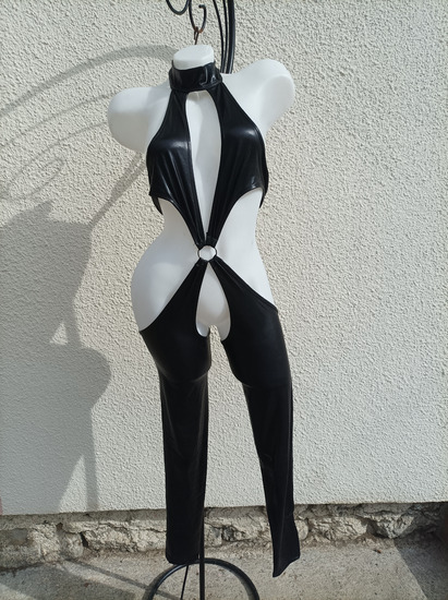 Crni Fetish PVC/Latex Kombinezon S/M