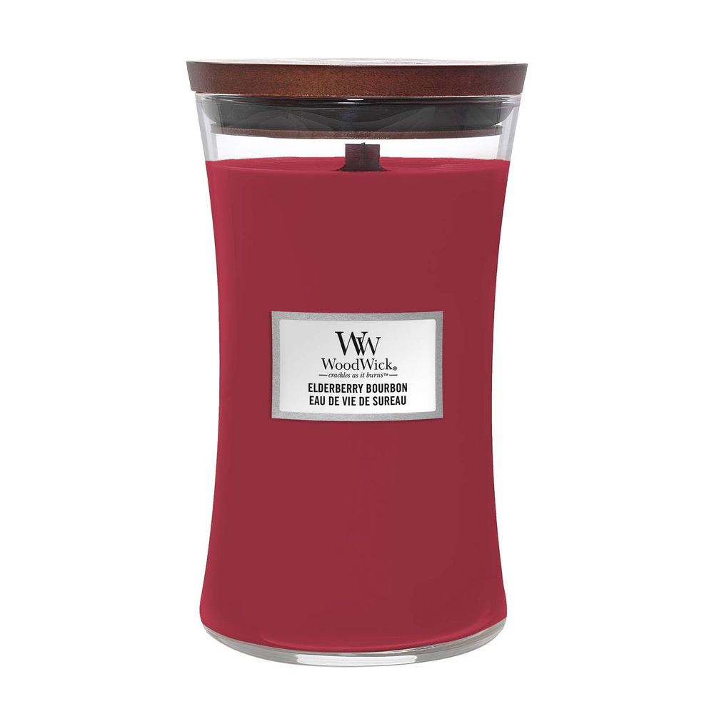 Woodwick Sveća Elderberry Bourbon Large