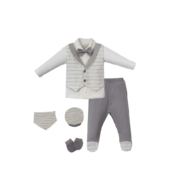 Bebi set sivi 247929 - komplet za dečaka