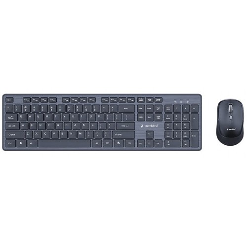 Gembird Wireless desktop set, black, US | KBS-WCH-04