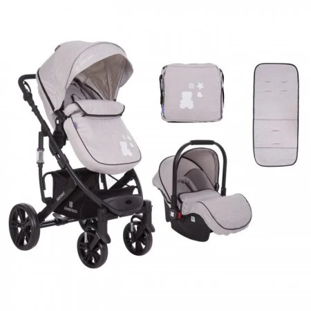 KikkaBoo kolica beloved light grey set 2in1 sa autosedištem ( KKB10121A SET )