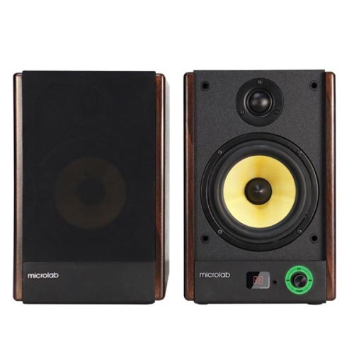 Microlab SOLO5 - 2.0 Wooden stereo speakers - 2 x (30W+15W) RMS, 55Hz - 20kHz, 75dB, Bluetooth, Optical, 2RCA | SOLO5