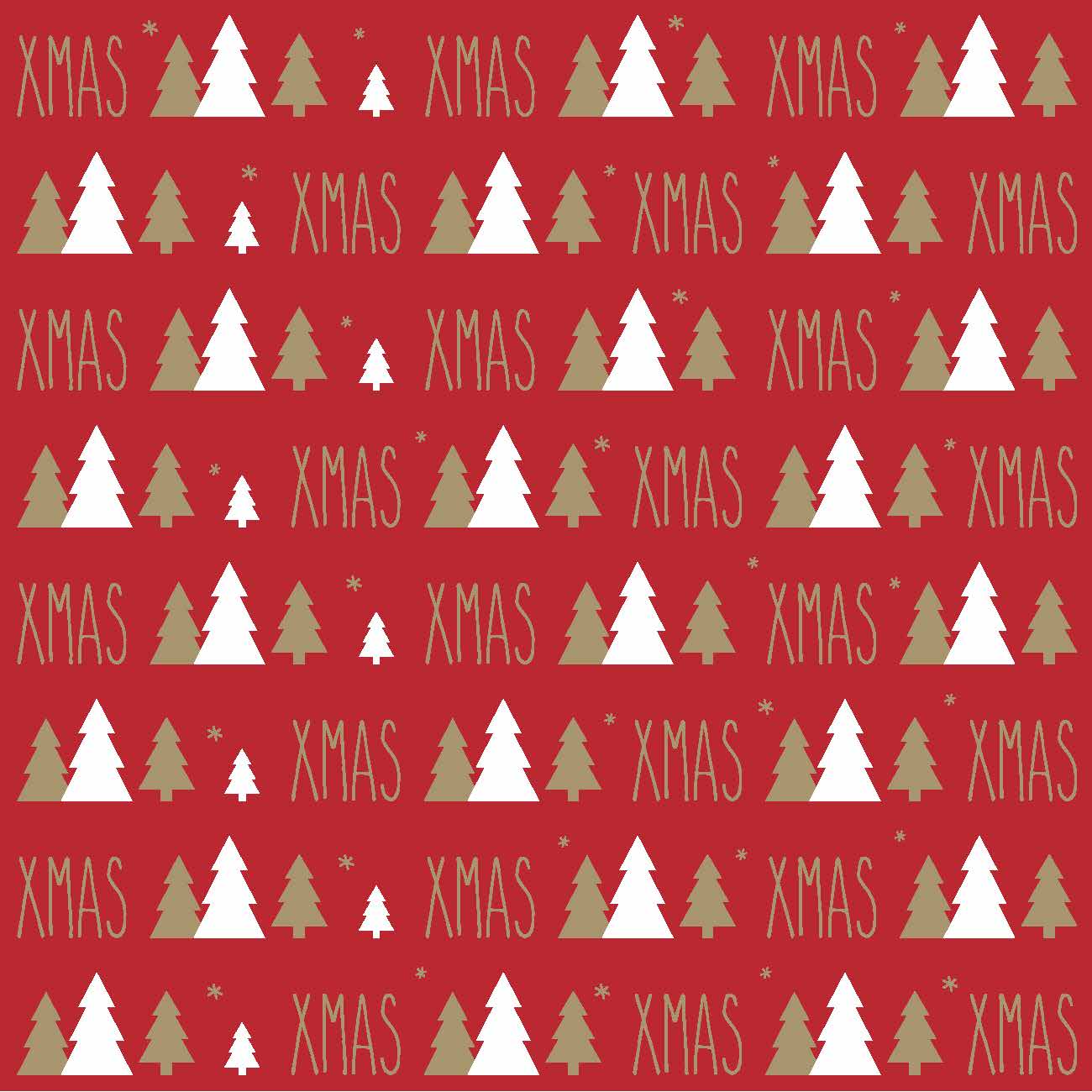 Salvete Xmass NG 72044 33X33/20 Xmas sapin rosso