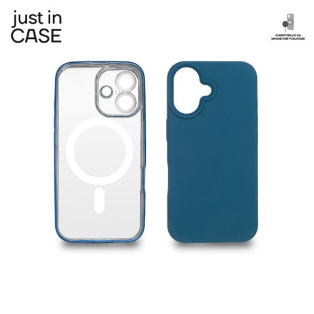 Just in case 2u1 extra case mag mix plus paket plavi za iphone 16 ( MAGPL116BL )